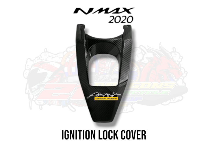 Yamaha Nmax v2 2020-2023 Ignition Lock Cover Carbon with akana sticker ...