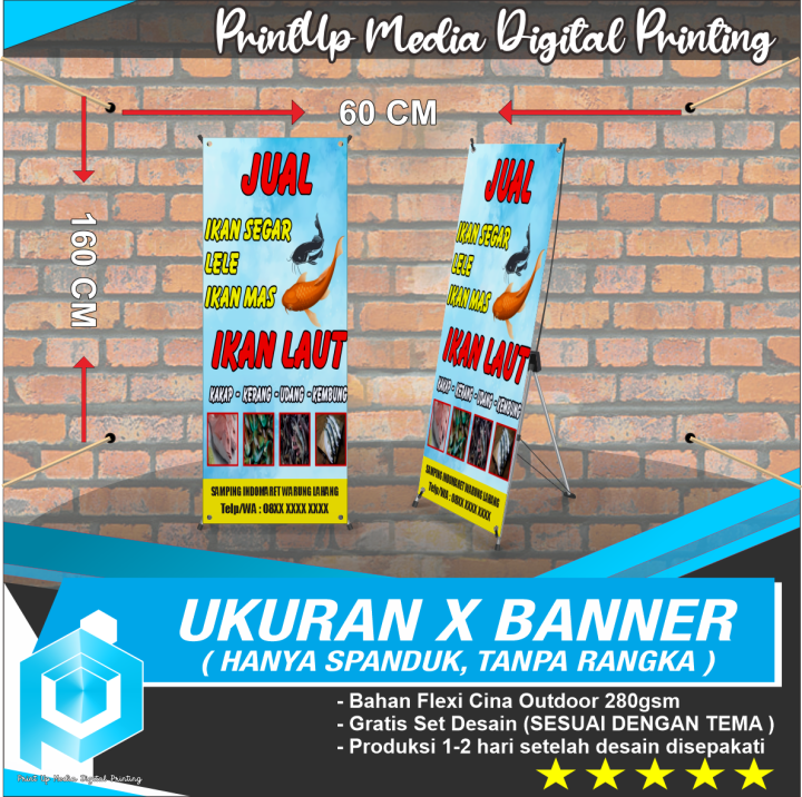 CETAK SPANDUK BANNER BALIHO X BANNER IKAN LAUT FREE DESAIN CUSTOM ...