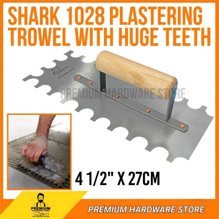 4 1/2 INCH PLASTERING TROWEL WITH HUGE TEETH / PLASTERING TOWEL WITH ...