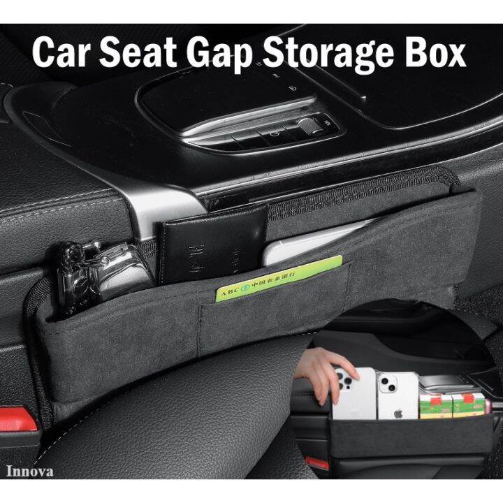 Toyota Innova Zenix Car Seat Gap Storage Box Car Armrest Side Organizer ...