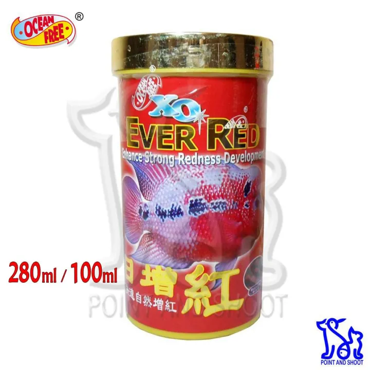 Ocean Free XO Ever Red Flowerhorn Fish Food 280ml/100g | Lazada PH
