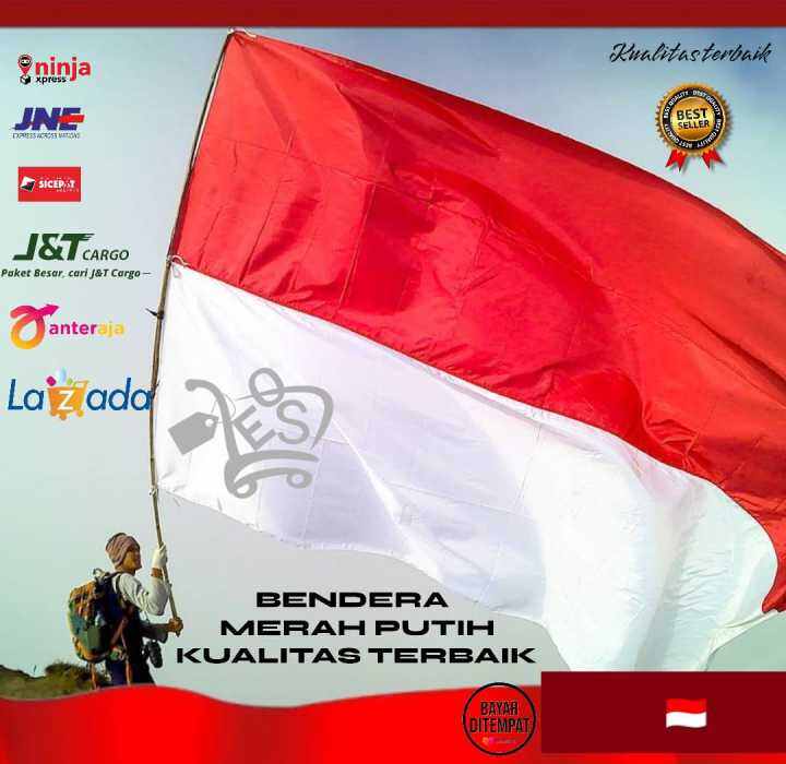 bendera merah putih ukuran 2 meter X 3 meter kualitas terbaik dan ...