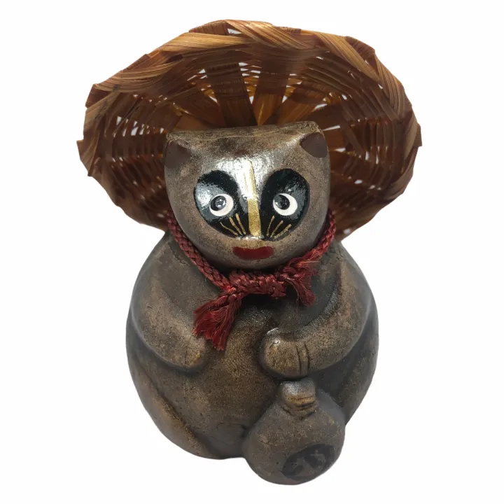 Japanese Ceramic Bell Figurine Raccoon Dog Tanuki Wobbly Head | Lazada PH