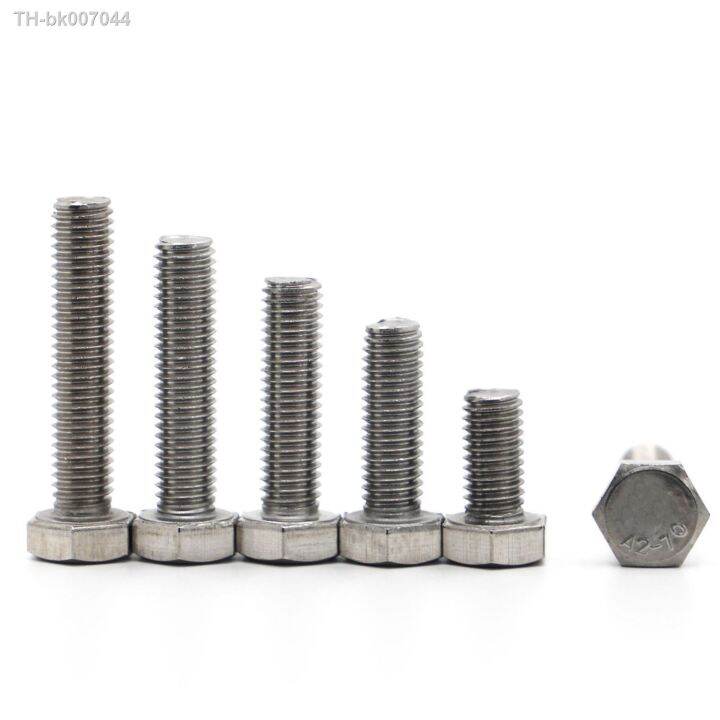 ⊕ A2 - 70 304 Stainless Steel Bolts M3 M4 M5 M6 M8 M10 M12 Metric Full Thread External Hex ...