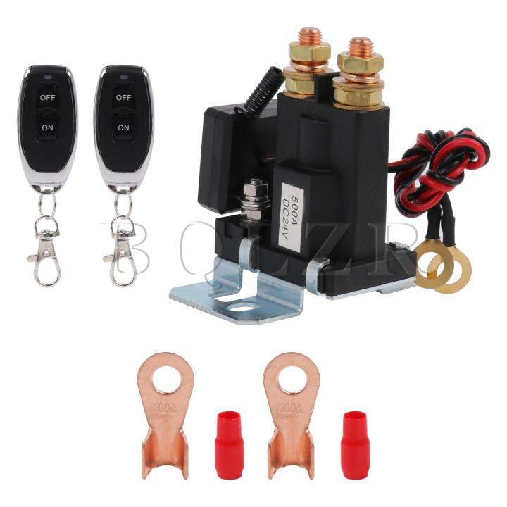 Remote Disconnect Switch 24V DC 500A On Off Isolator Set for RV Truck ...