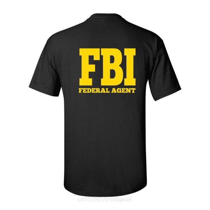 Fbi Federal Agent Bureau Investigation Front Back Men Tshirt 2021 ...