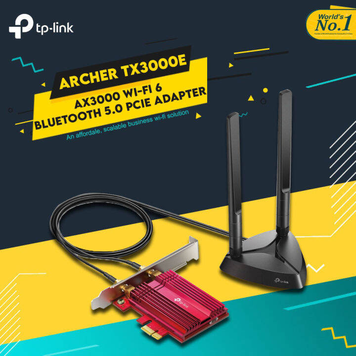 tp-link Archer TX3000E AX3000 Wi-Fi 6 Bluetooth 5.0 PCIe Adapter ...