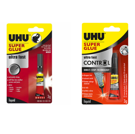 กาว UHU super glue ultra fast และ ultra fast control | Lazada.co.th