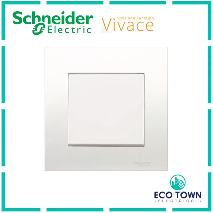 Schneider Vivace 1 Gang 1 Way Switch White | Lazada