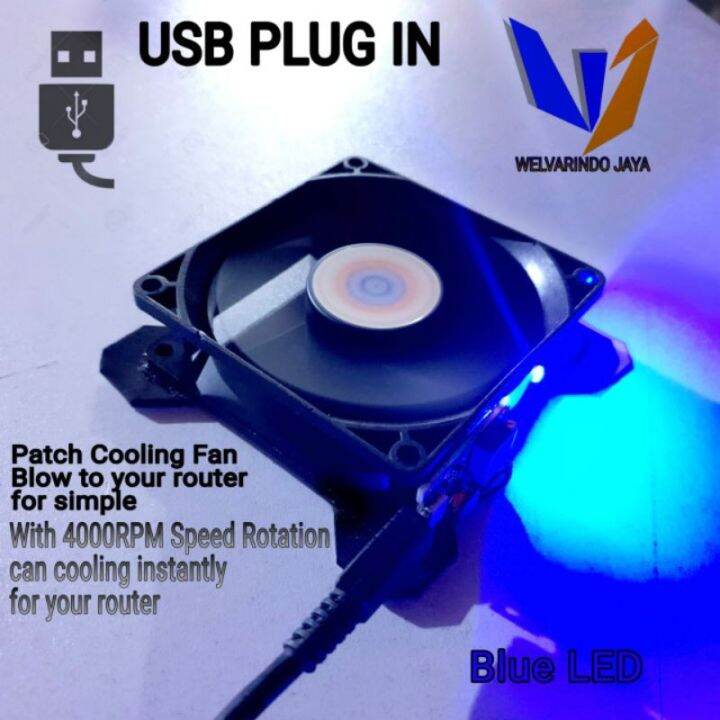 Wifi Router Cooling Fan 8cm Am5 Type 4000rpm Usb Fan Sticky Cooling Fan ...