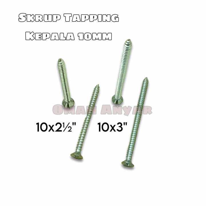 Skrup Sekrup Tapping Baut Mur Screw JF Kayu Mebel Olimpik 1 bungkus isi ...