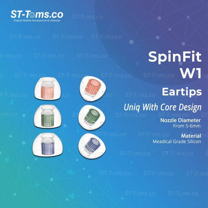 SpinFit W1 Premium Patented Medical-Grade Silicone Ear Tips | Lazada ...