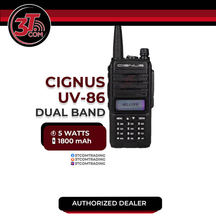 CIGNUS UV86 DUAL BAND RADIO PROMO (with FM RADIO ) | Lazada PH
