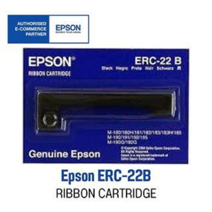 Epson ผ้าหมึก ERC-22B Black Ribbon Cartridge | Lazada.co.th