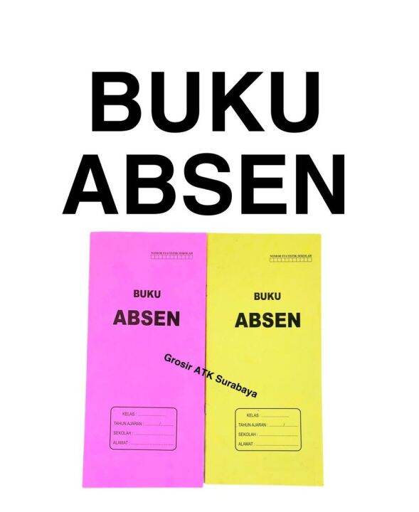 ( DAPAT 1 BUKU ) Buku Daftar Absen Absensi Kehadiran Presensi Siswa Murid Sekolah Besar | Lazada ...