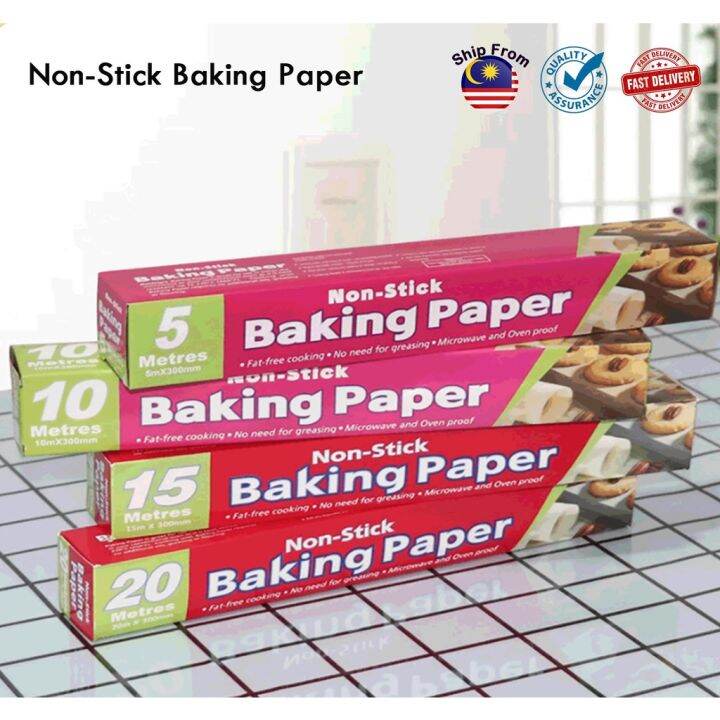 5M 10M 15M Kitchen Kertas Minyak Pelapik Dulang | Non Stick Baking ...