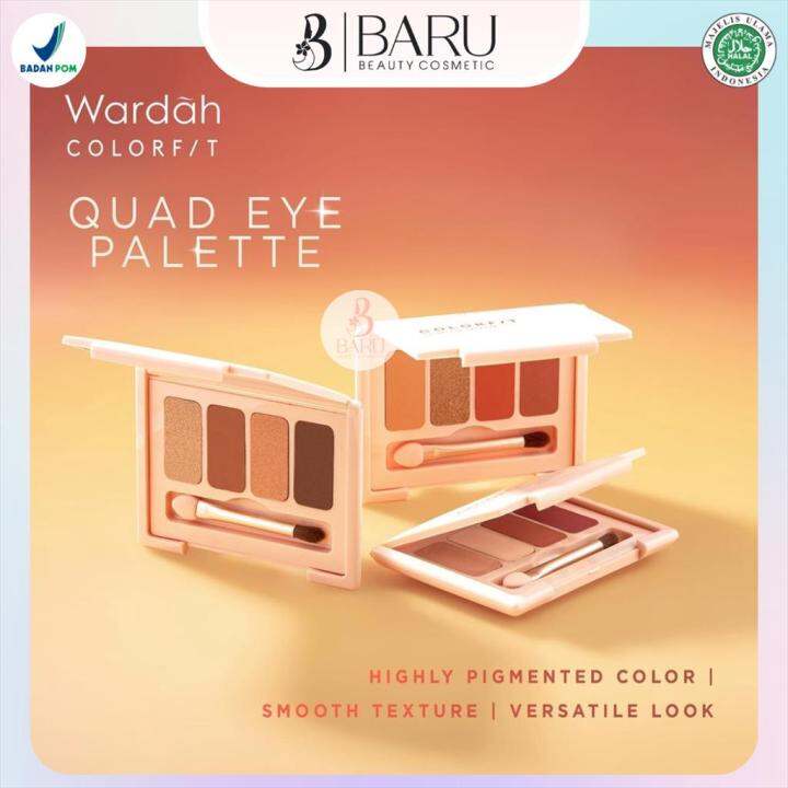 Wardah Colorfit Quad Eye Palette | Eyeshadow Palette | Kosmetik Mata ...