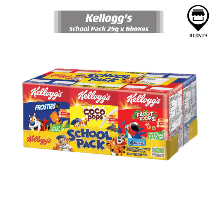 Kellogg’s Cereal School Pack Froot Loops/Coco Pops/Frosties 25g x ...