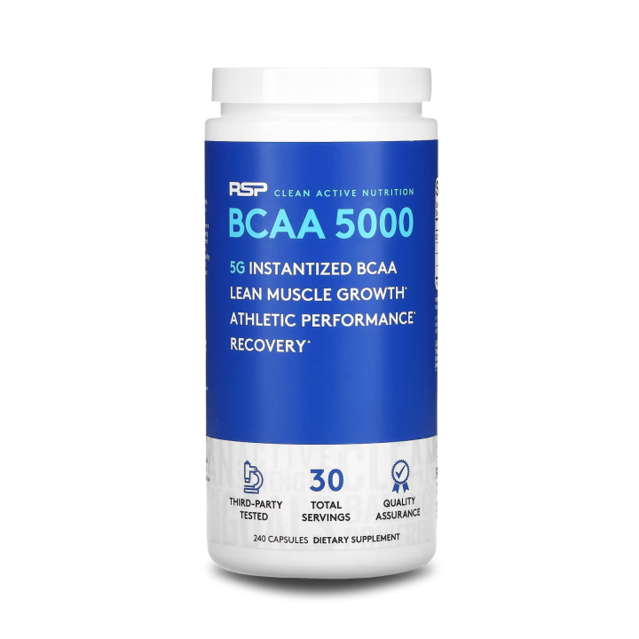 RSP Nutrition, BCAA 5000 Complete BCAA product contains 240 capsules ...