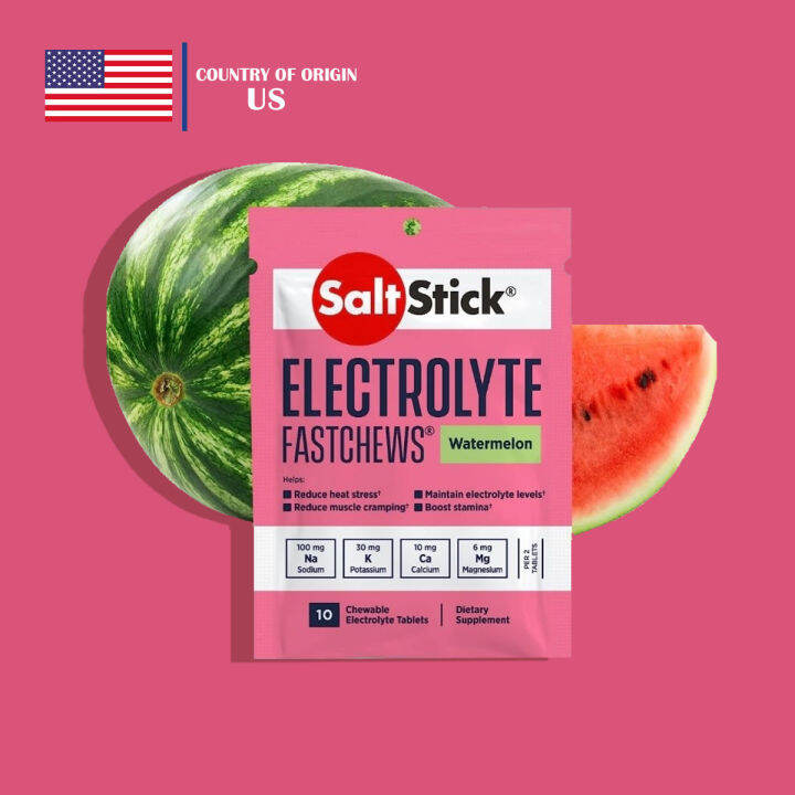 SaltStick FastChews, Electrolyte Tablets for Quick Rehydration, Sports ...