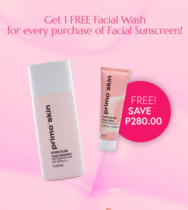PRIMO+SKIN HYDRO GLOW FACIAL SUNSCREEN + FREE GIFT PRIMO+SKIN HYDRO ...