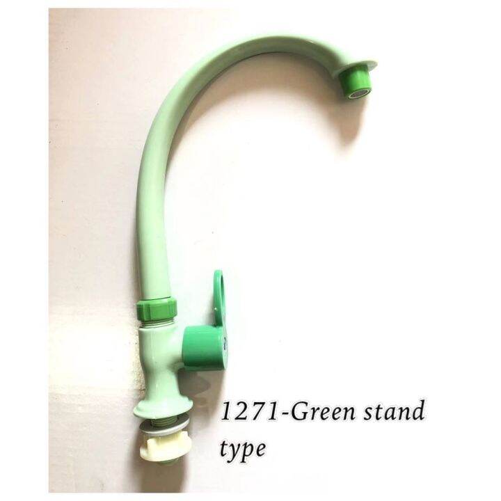 UD-1271 GOOSENECK BIG PVC SINK FAUCET STAND TYPE COLOR GREEN | Lazada PH