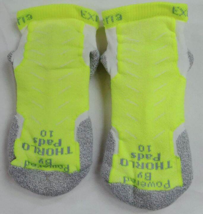 THORLOs SOCKS COOLMAX XCCU MICRO MINI CREW ELECTRIC YELLOW | Lazada PH