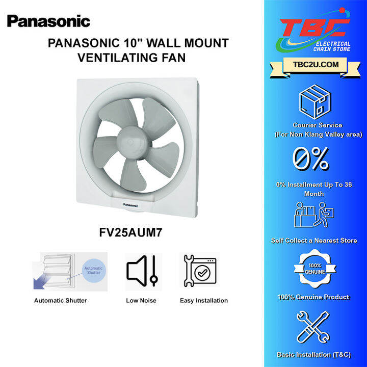 PANASONIC 10 INCH WALL MOUNT VENTILATING FAN | FV-25AUM7 | Lazada