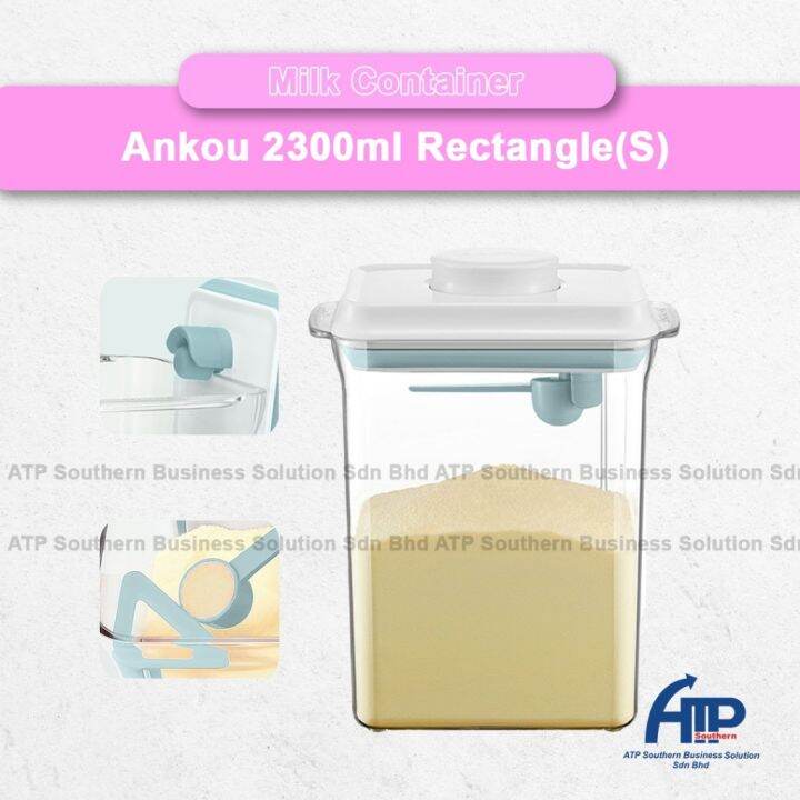 Ankou 2300ml Food Storage Container With Scraper Space Saving ...