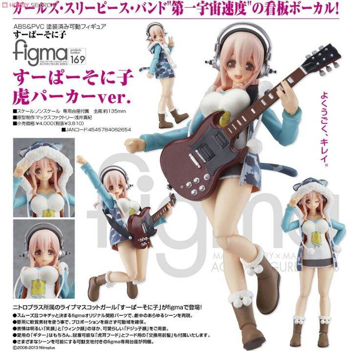 Figma ฟิกม่า งานแท้ 100% Figure Action Max Factory จากการ์ตูนเรื่อง Super Sonico SoniComi ...
