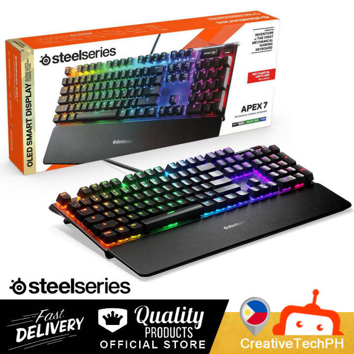 STEELSERIES APEX 7 RED GAMING MECHANICAL KEYBOARD(64636) PROFESSIONAL ...