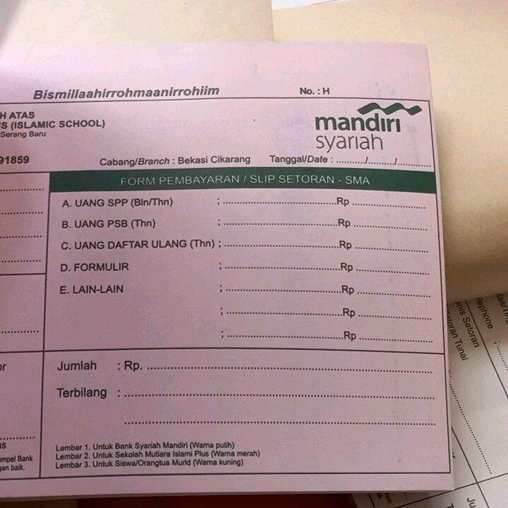 Cetak Nota NCR ,slip setoran Dll (Custom) ukuran 1/2 Folio (minim 10 buku) | Lazada Indonesia