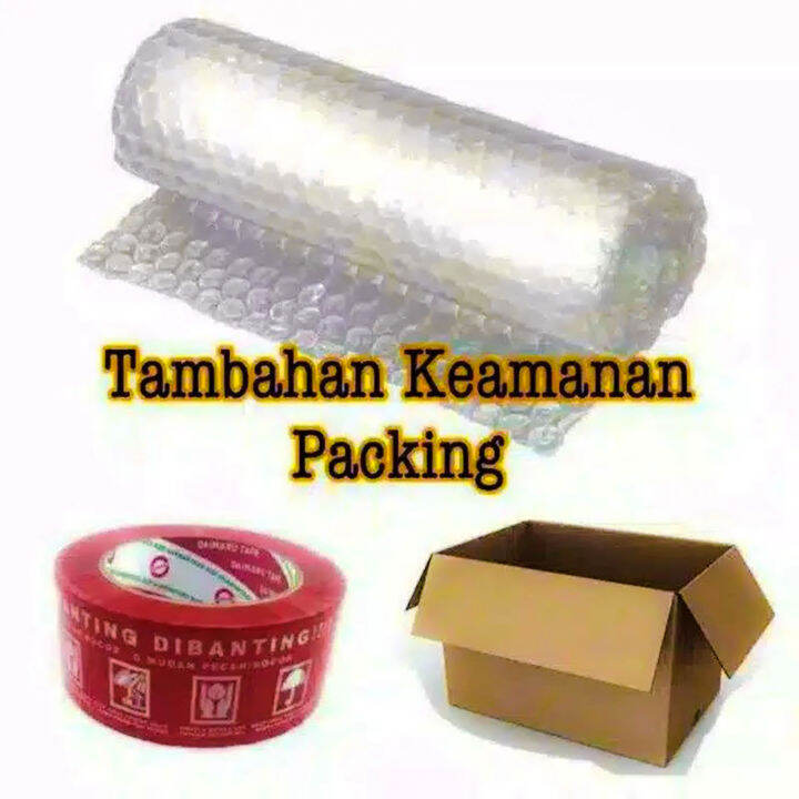 Packing Ekstra Aman ( Lakban + Bubble Wrap + Kardus ) | Lazada Indonesia