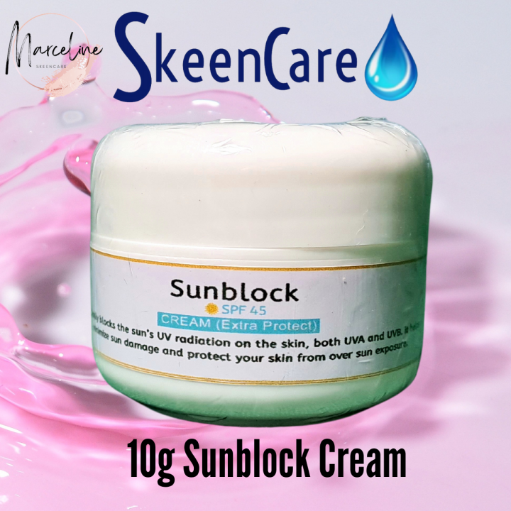 Skeen Care Original Sunblock cream SPF 45 Extra Sun protection 10g ...
