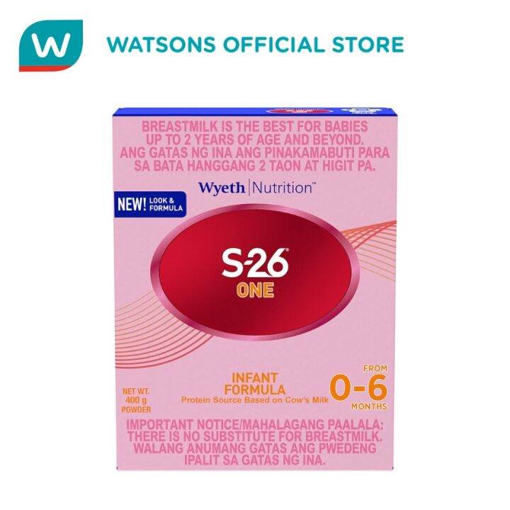 New S26 ONE Infant Formula for 0-6 Months 400g | Lazada PH