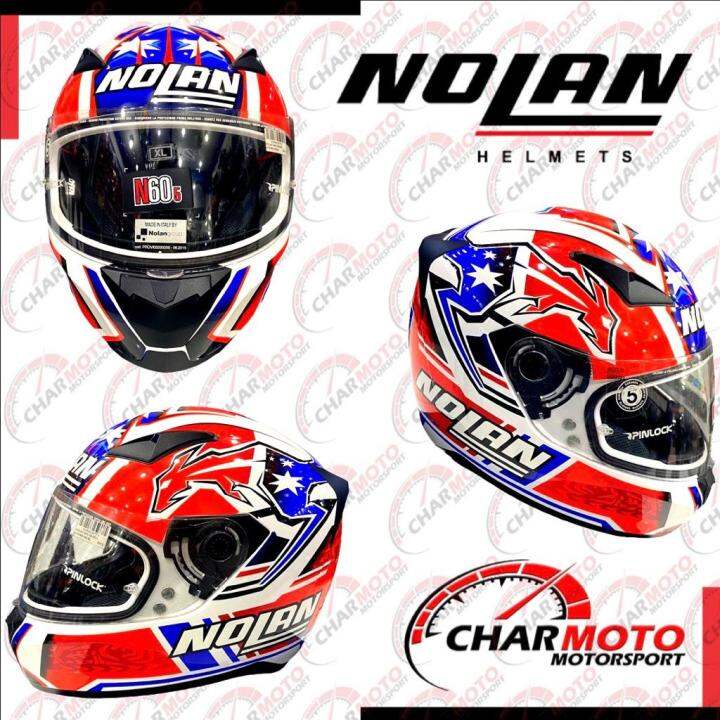 Helm / Helmet NOLAN N605 Stoner 60.5 Gemini Full Face Original SNI ...