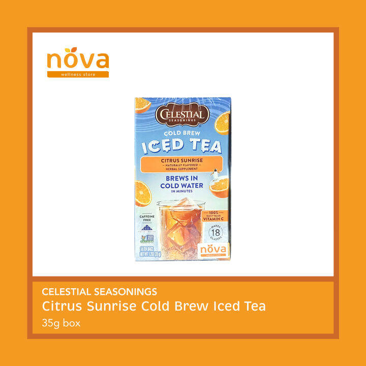 Celestial Seasonings Citrus Sunrise Cold Brew Iced Tea 35g (box ...