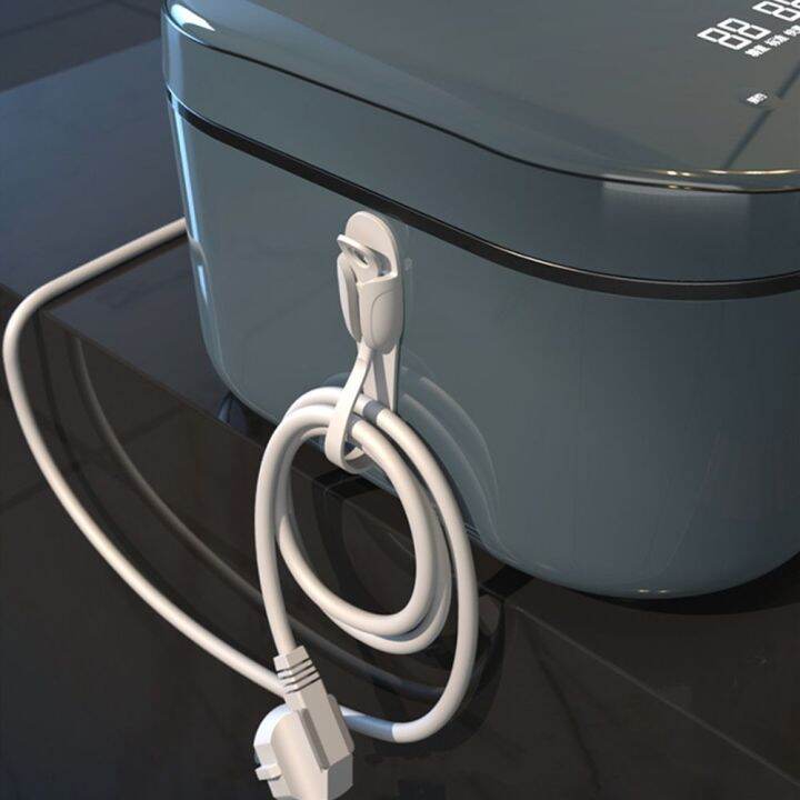 Tidy Cable Cord Holders Organizer Storage Hooks Universal Cord Wrap ...