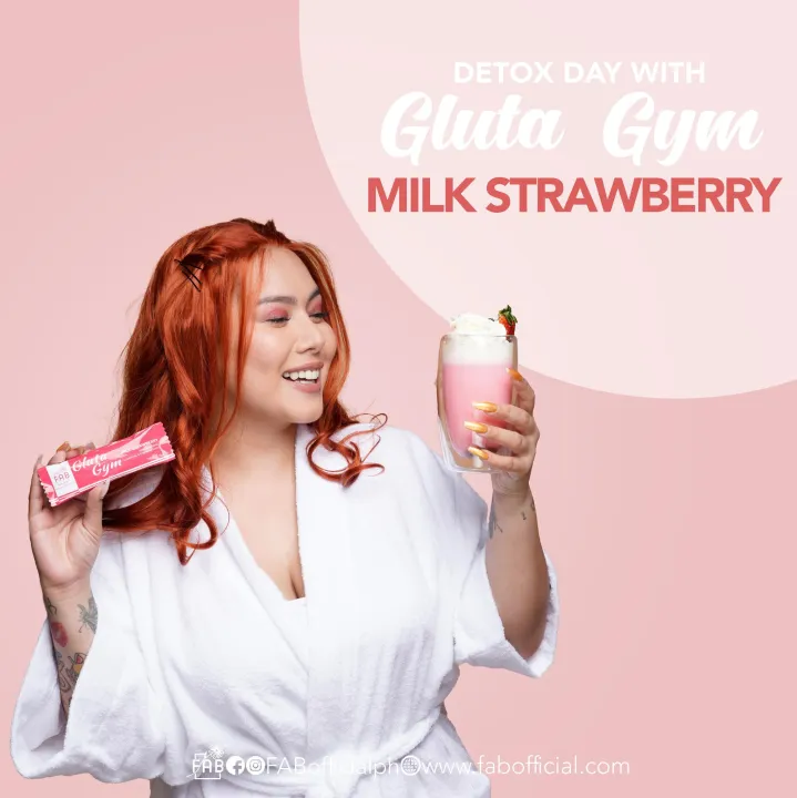 Toni Fowler's FAB Original Gluta Gym - Milk Strawberry Detox Drink ...