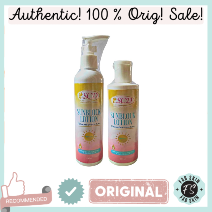 SCD Sunblock Lotion SPF 70 with Cooling Effect Ultimate Protection Aloe ...