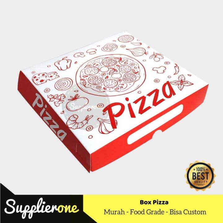 Box Pizza Ivory Food Grade, Kemasan Pizza, Tempat Pizza, Custom Pizza ...