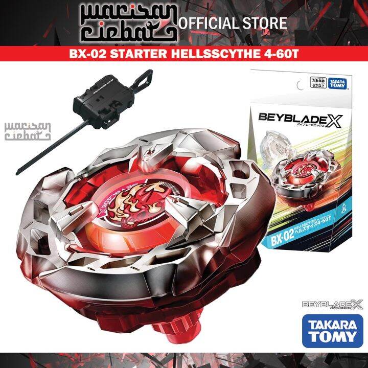 Takara Tomy Beyblade X BX-02 Starter Hells Scythe 4-60T | Lazada