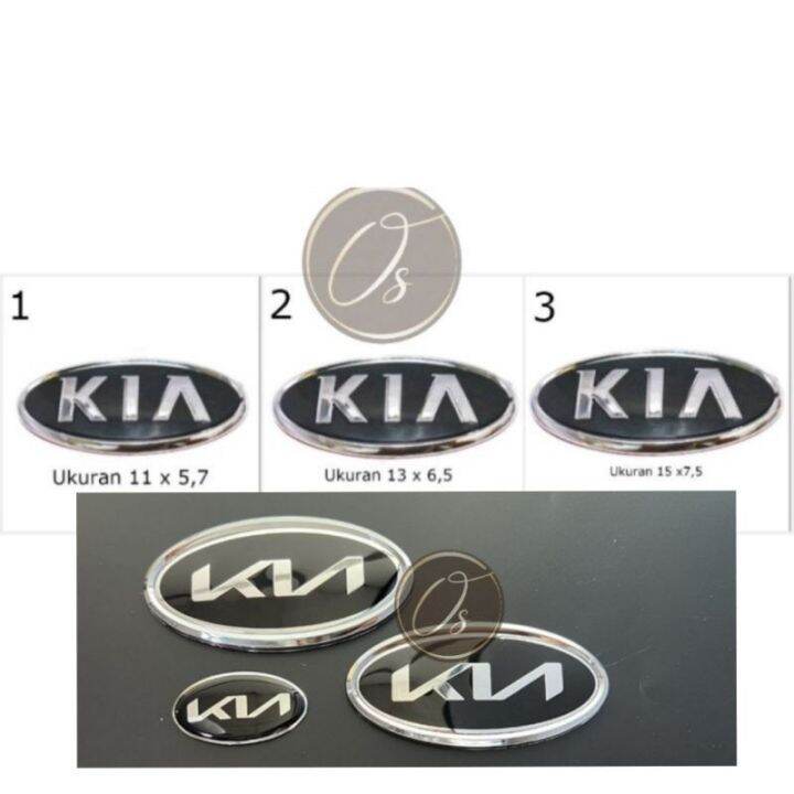 KIA EMBLEM CAR FLAT FRONT REAR LOGO KIA FOR KIA K2 K3 k5 sorento Rio forte BADGE logo new design ...
