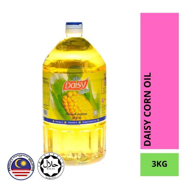 READY STOCK DAISY CORN OIL 3KG / COOKING OIL / MINYAK JAGUNG / CORN OIL ...