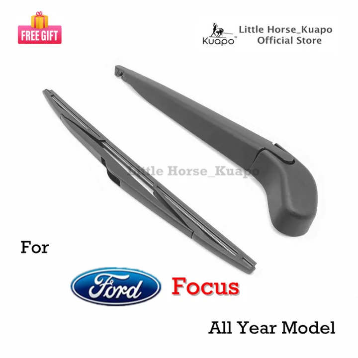 (Original) Ford Focus Rear Wiper Assembly (Set/Arm/Blade/Nut Cover Cap ...