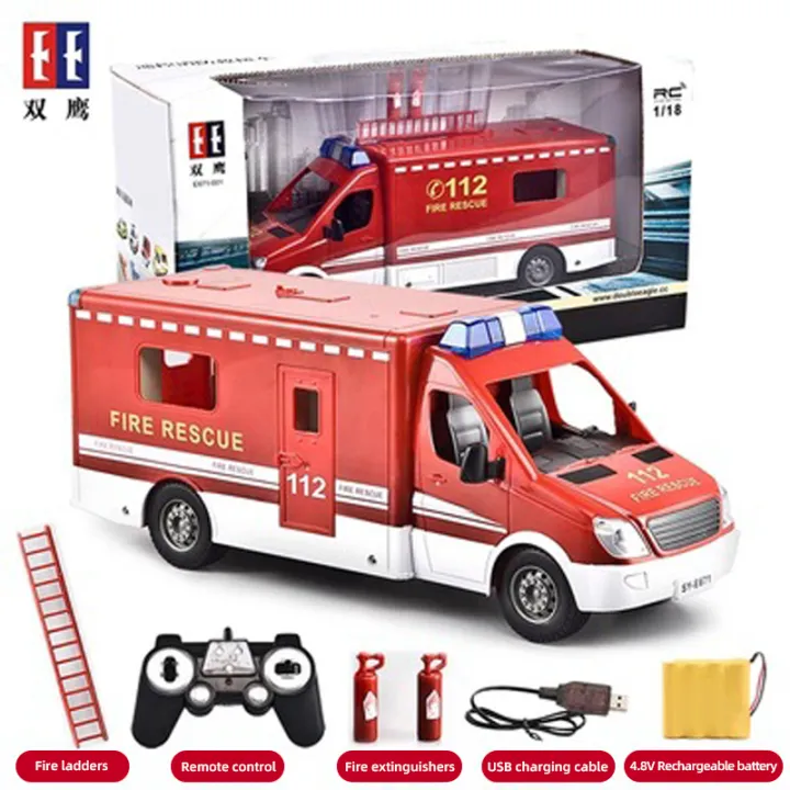 RC Emergency Car Double Eagle E671-001 Remote Control Fire Rescue ...