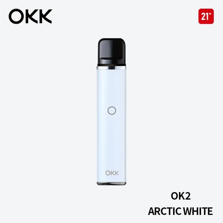 Pod Vape OKK Pod System for 1.8ml Juice Arctic White 300 Puffs Vape Pod ...