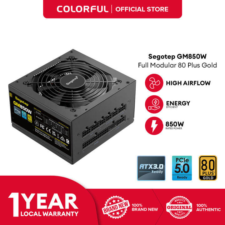 Segotep GM850W Full Modular 80 Plus Gold Power Supply (ATX 3.0, PCIe 5.0 Ready) | Lazada PH