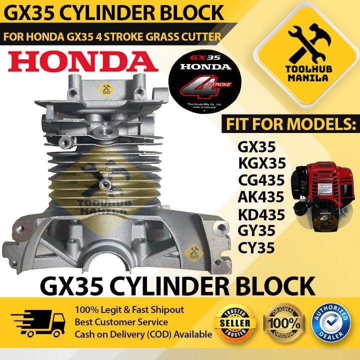 GX35 Cylinder Block for Original Honda GX35, UMK35 4 stroke Grass Cutter Engine Spare Parts Bore ...