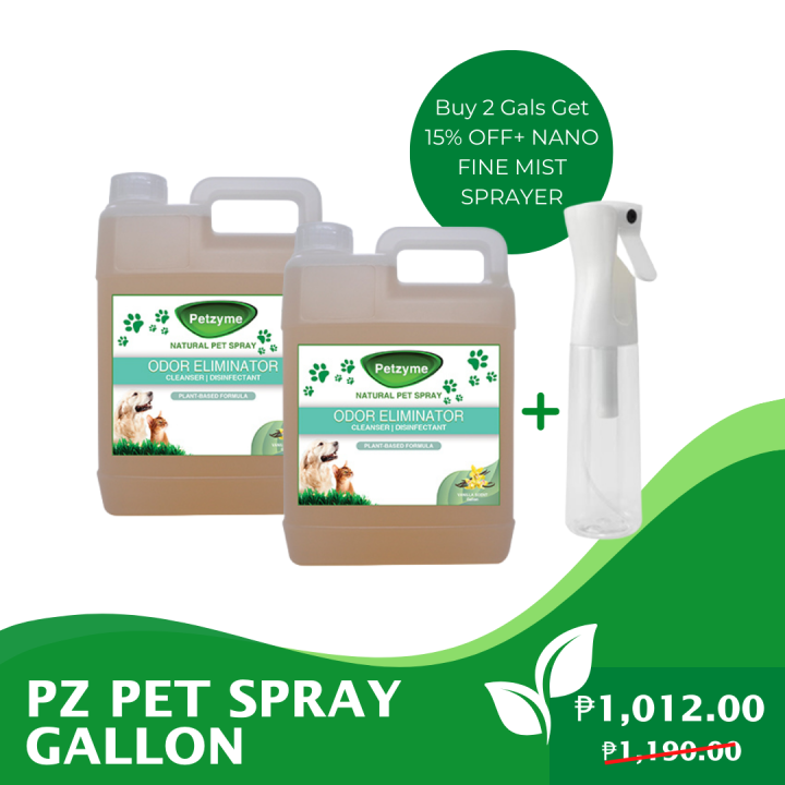 PETZYME Natural Pet Area Spray Odor Eliminator/Disinfectant Buy 2 ...